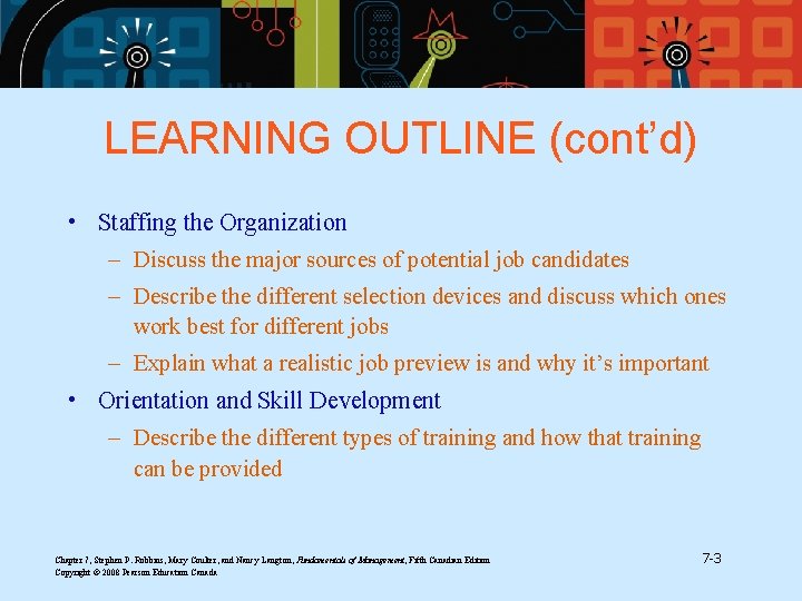 Chapter 7 Human Resource Management Chapter 7 Stephen