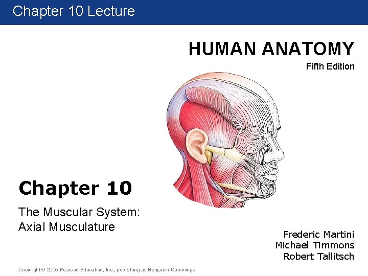 Chapter Lecture Chapter 10 1 Lecture HUMAN ANATOMY