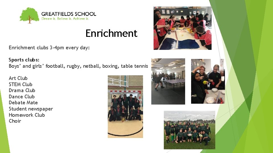 Welcome to Greatfields School Tuesday 17 th July