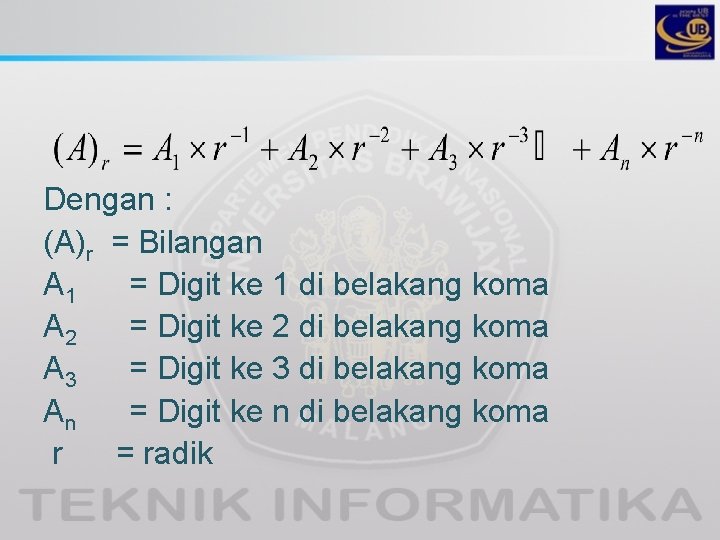 1 Bilangan Pecahan Dengan Ar Bilangan A 1