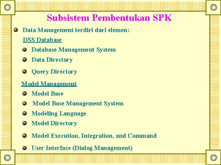 Sistem Penunjang Keputusan SPK Dosen Ir H Sumijan