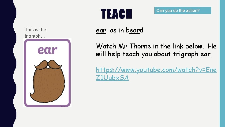 PHONICS MONDAY TODAY WE ARE LEARNING HOW TO