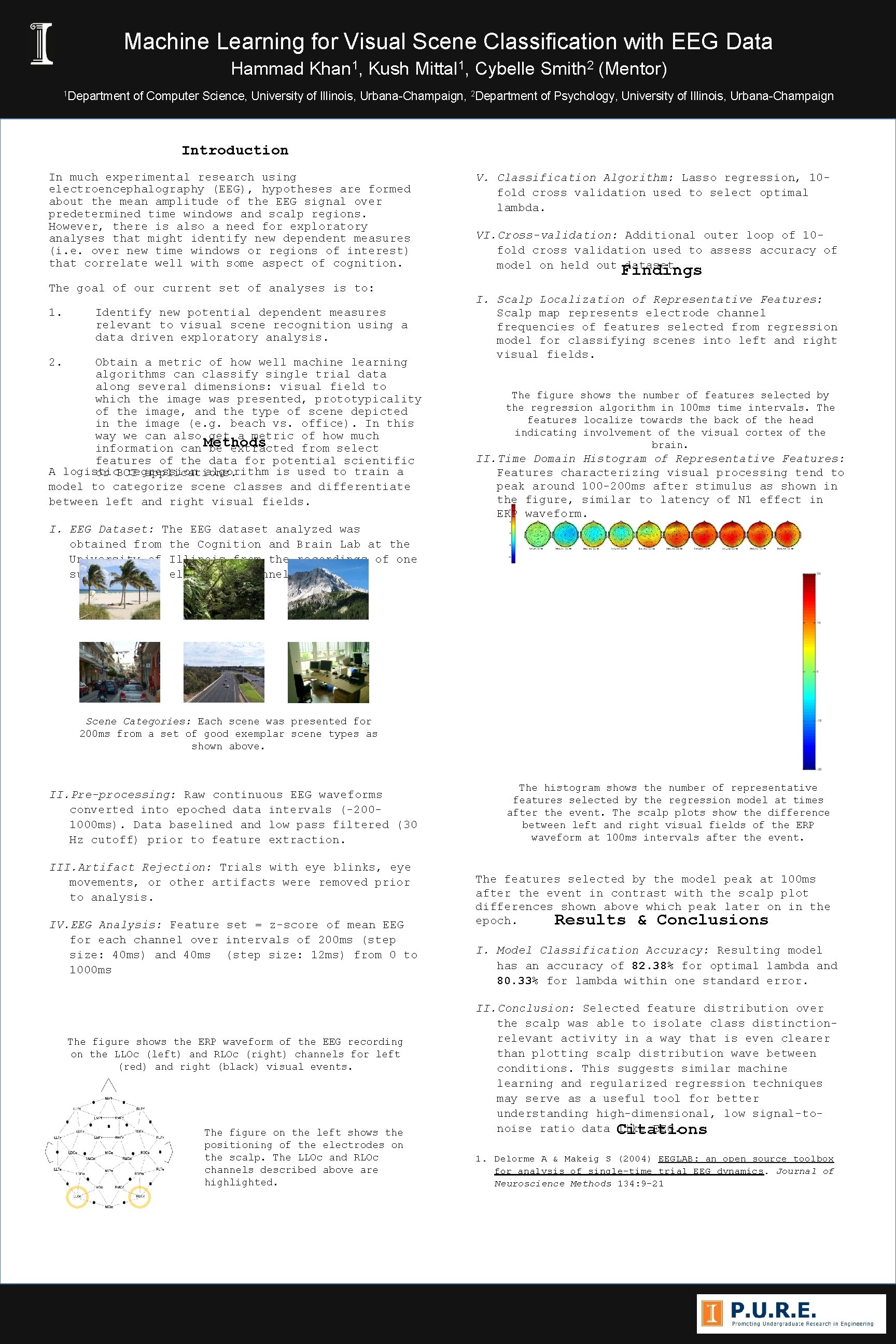 Machine Learning for Visual Scene Classification with EEG