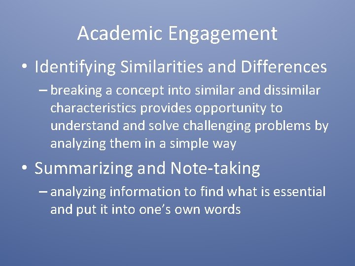 Student Engagement As presented by John Antonetti November