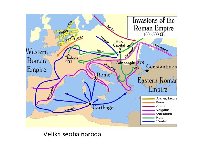 Propast rimskog carstva Nastanak srednjevekovne Evrope Do ruenja
