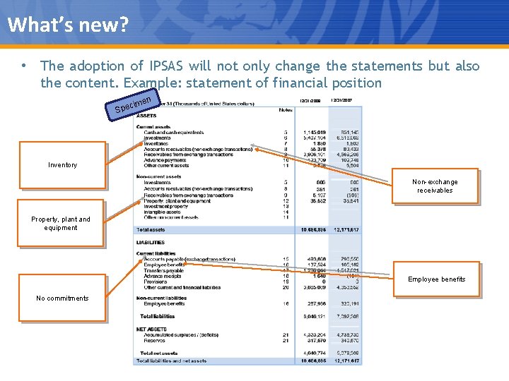 IPSAS Financial statements 1 IPSAS Background The objective