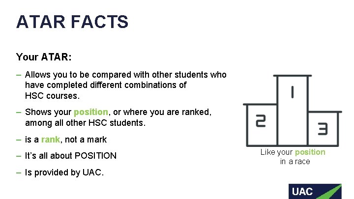 THE ATAR AND SUBJECT SELECTION 2018 WHAT IS