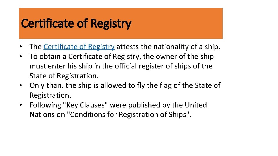 CHAP 3 DOCUMENTS AND CERTIFICATES REQUIRED BY LAW