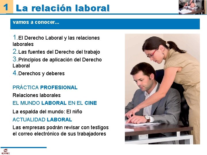 1 La relacin laboral vamos a conocer 1