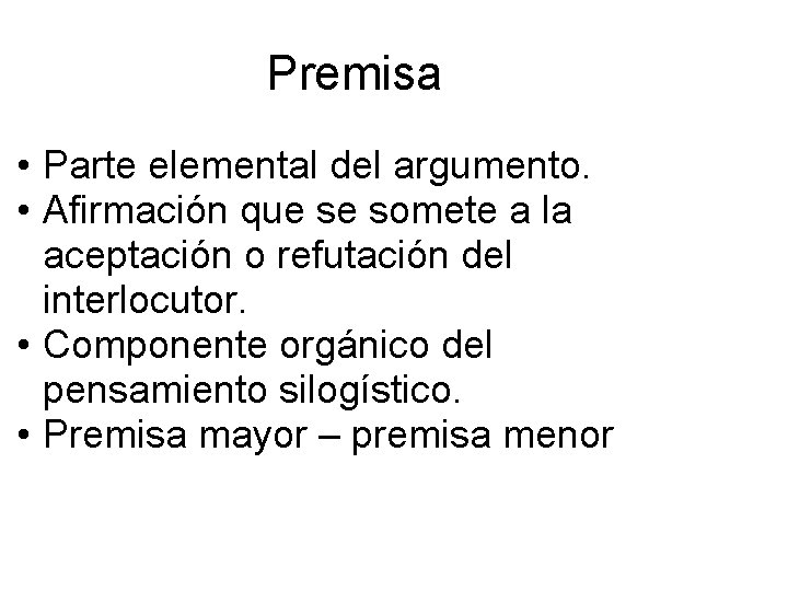 La argumentacin y sus componentes En la filosofa