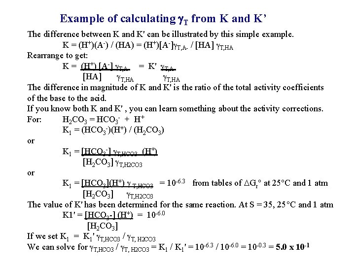 Lecture 8 Ocean Carbonate Chemistry Carbonate Reactions Solutions