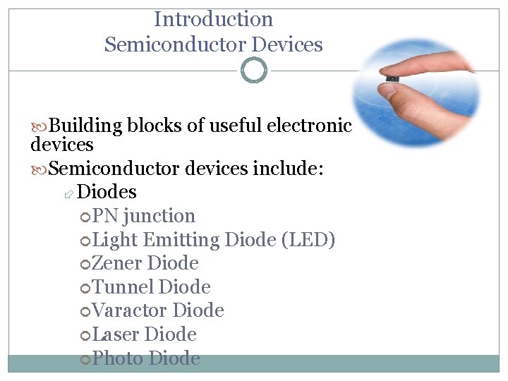 Semiconductor Material Devices AN OVERVIEW OF THE SUBJECT
