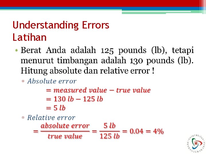 Dasar Logika Matematika Week 11 Rounding Rules Dealing