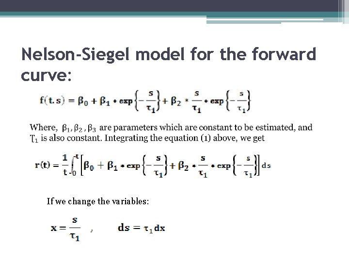 NelsonSiegelSvensson model application for Swedish government bonds MMA
