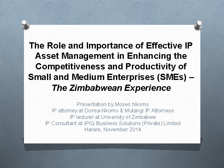 The Role and Importance of Effective IP Asset