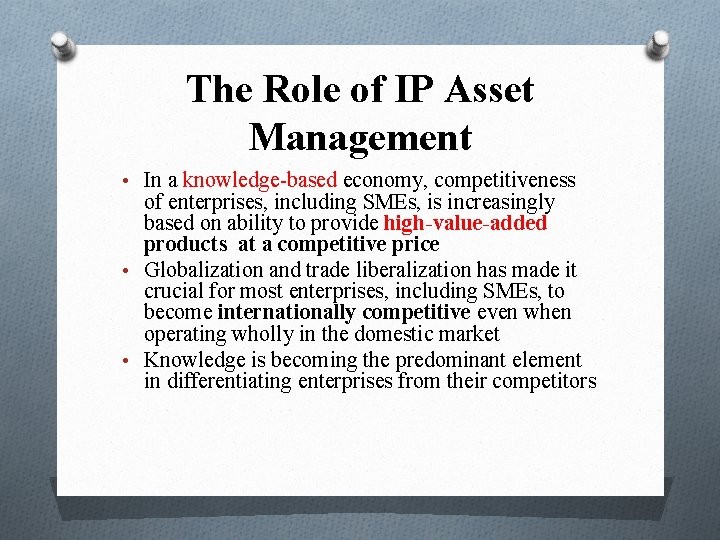 The Role and Importance of Effective IP Asset