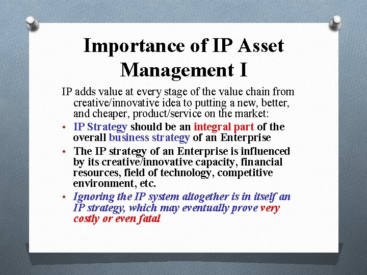 The Role and Importance of Effective IP Asset