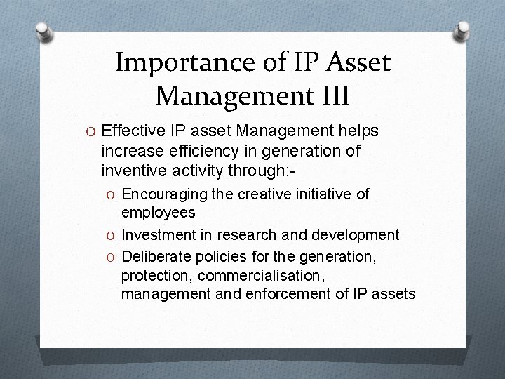 The Role and Importance of Effective IP Asset
