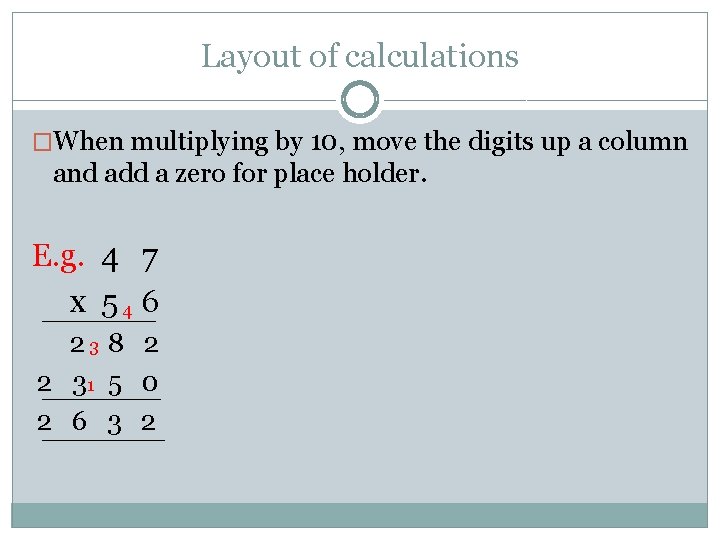 Multiplication HOW CAN I HELP MY CHILD WITH