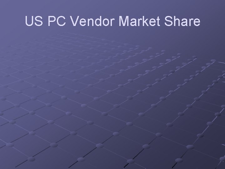 US Personal Computer Industry Presented by Leslie Ling