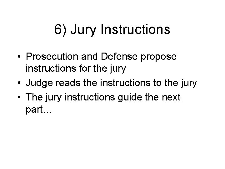 Introduction to the Criminal Trial The 10 Parts