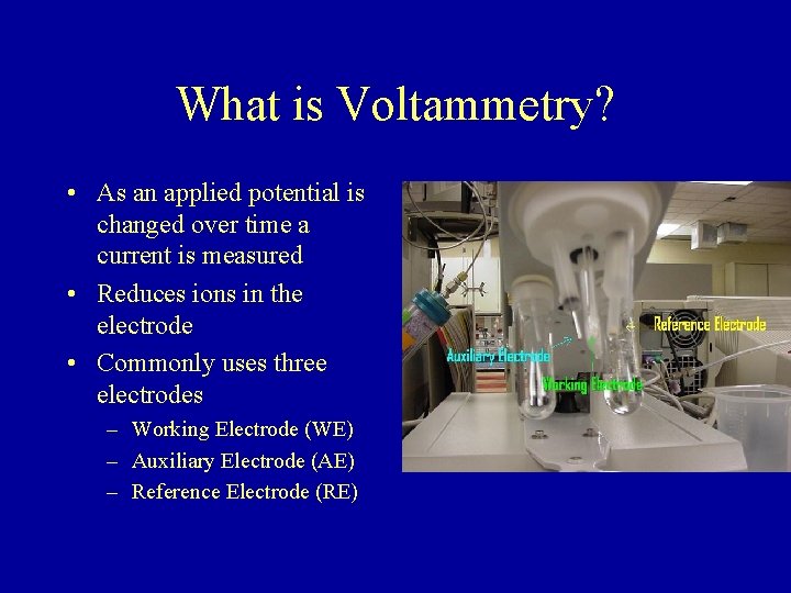 Voltammetry A Look at Theory and Application Bobby