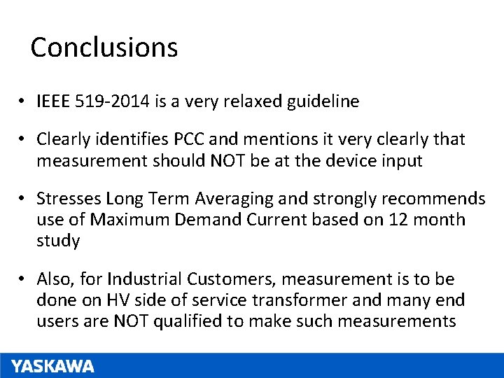 Understanding Harmonic Limits per IEEE 519 2014 A