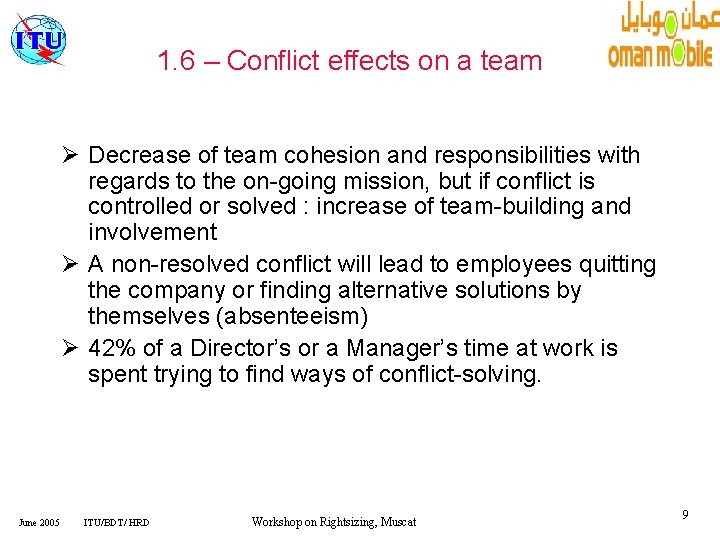 Managing interpersonal conflicts HR as a facilitators role