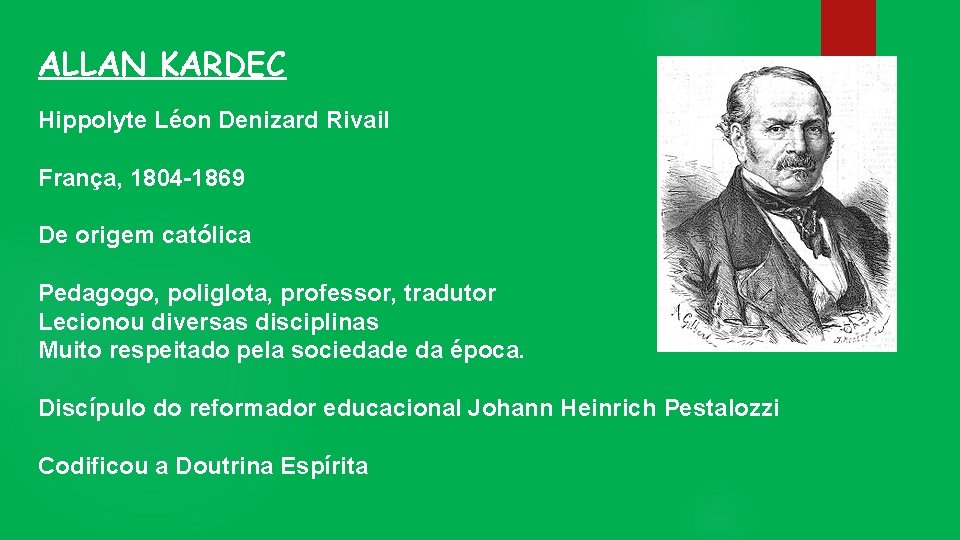 ALLAN KARDEC Hippolyte Lon Denizard Rivail Frana 1804