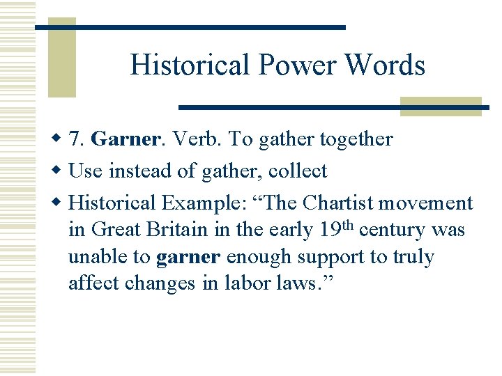Historical Power Words w 1 Abdicate Verb To