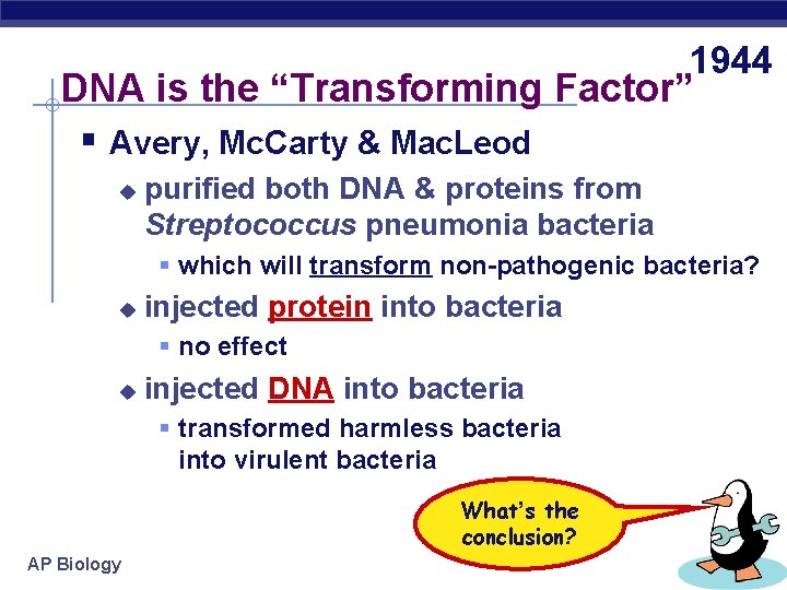History of DNA The Genetic Material AP Biology