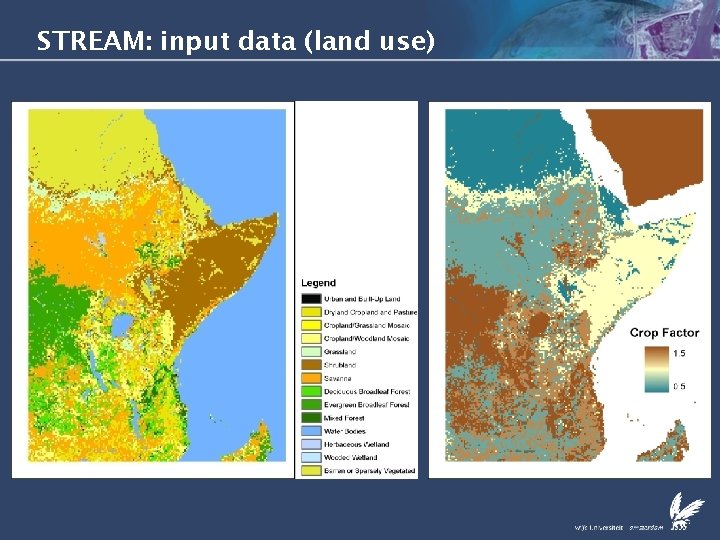 Hydrological impact modelling the STREAM and WEAP models