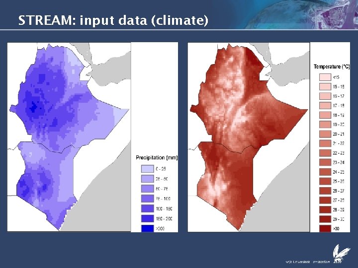Hydrological impact modelling the STREAM and WEAP models