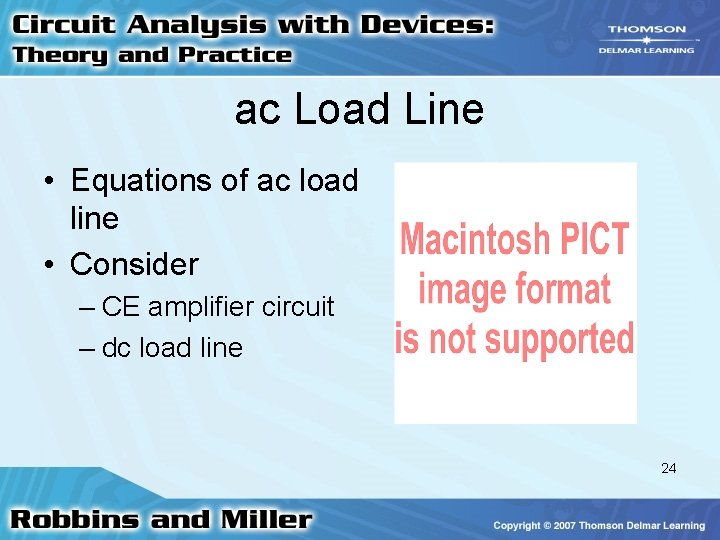 Chapter 29 Transistor Amplifiers Use of Capacitors in