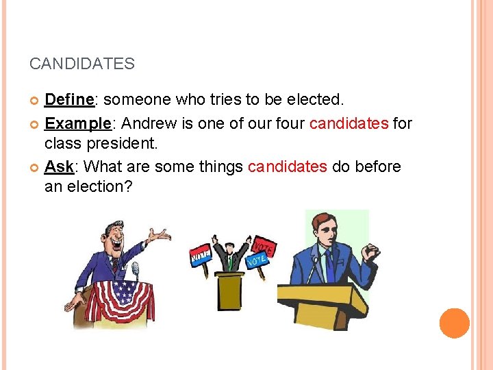 UNIT 2 WK 3 VOCABULARY AND DEFINITIONS ANNOUNCED