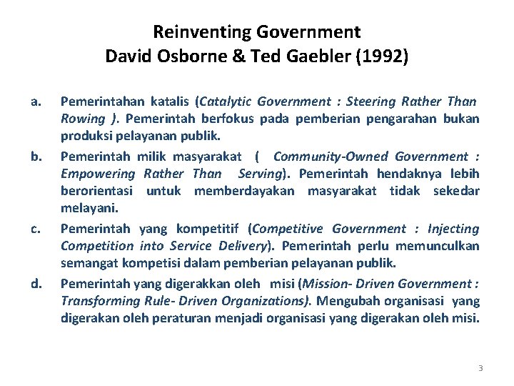 Reinventing Government David Osborne Ted Gaebler 1992 Oleh