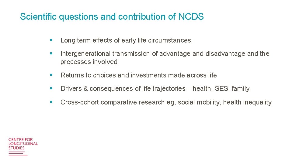 An Introduction to the National Child Development Study