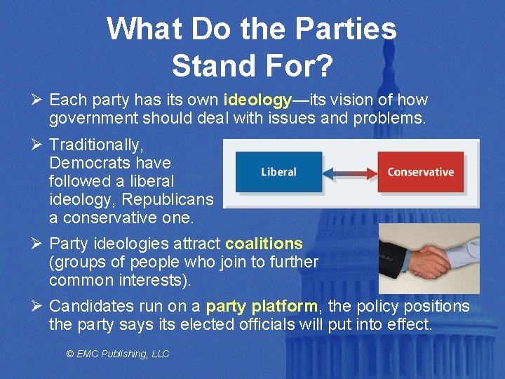 Chapter 17 Political Parties Section 1 Why Do