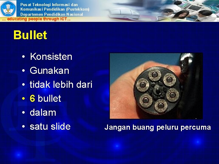 Pusat Teknologi Informasi dan Komunikasi Pendidikan Pustekkom Departemen