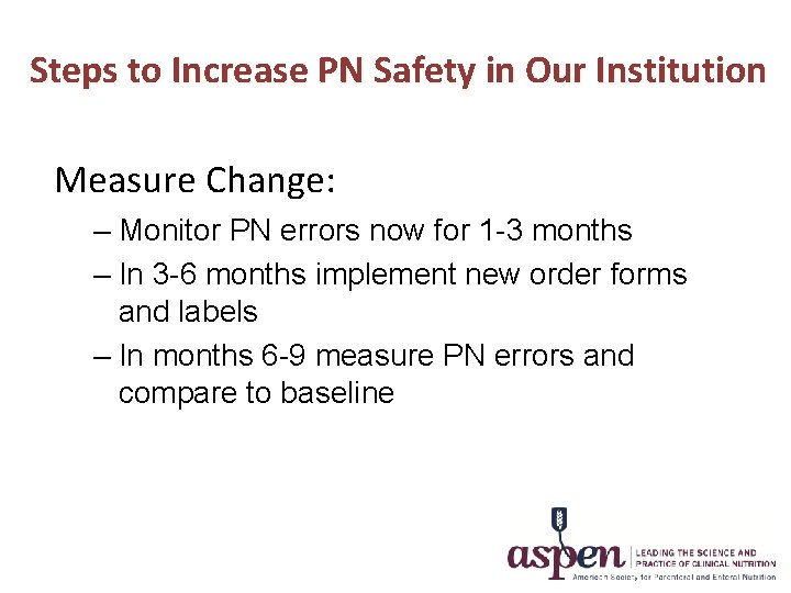 Improving Parenteral Nutrition PN Safety Prescribing and Labeling