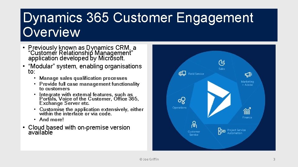 Dynamics 365 Customer Engagement Deep Dive Creating a