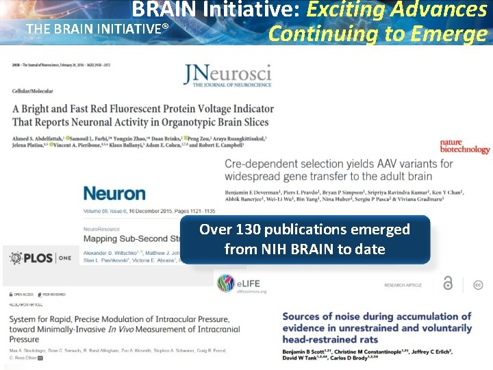 THE BRAIN INITIATIVE The State of BRAIN MultiCouncil