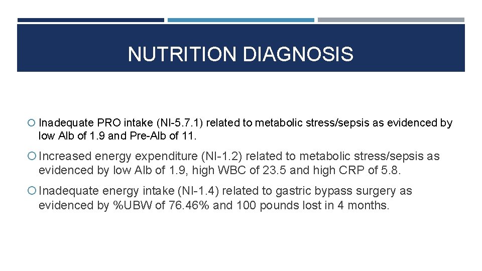31 NUTRITION SUPPORT IN SEPSIS AND MORBID OBESITY