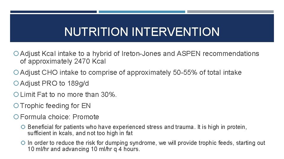 31 NUTRITION SUPPORT IN SEPSIS AND MORBID OBESITY
