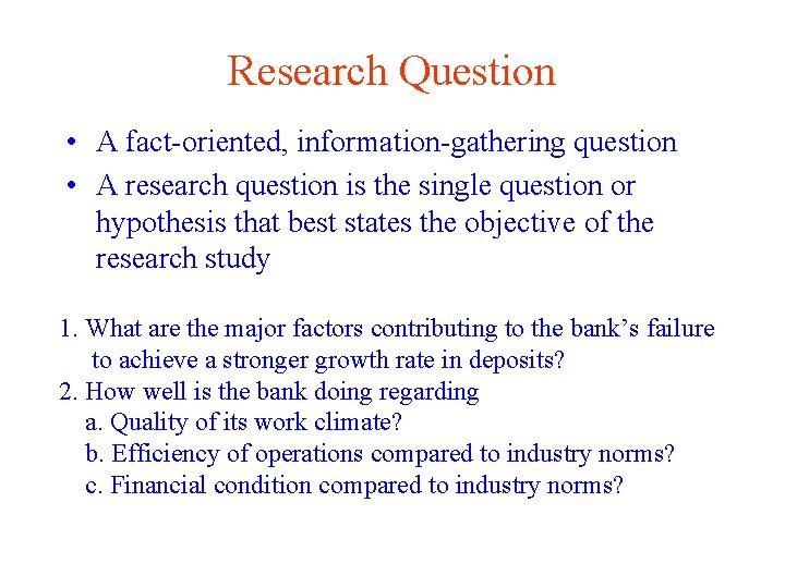 The Research Process Chapter 3 Cooper Schindler The