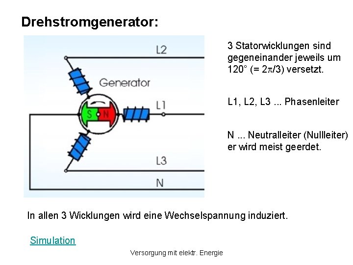 18 Versorgung mit elektrischer Energie 18 1 Der