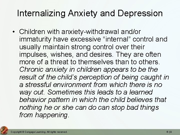 Chapter 7 Children with Emotional and Behavior Disorders