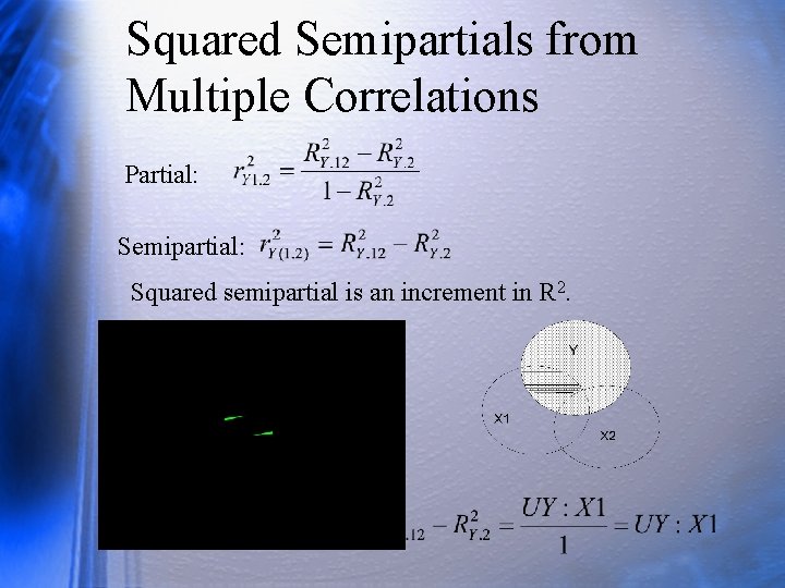 Partial and Semipartial Correlation Working With Residuals Questions