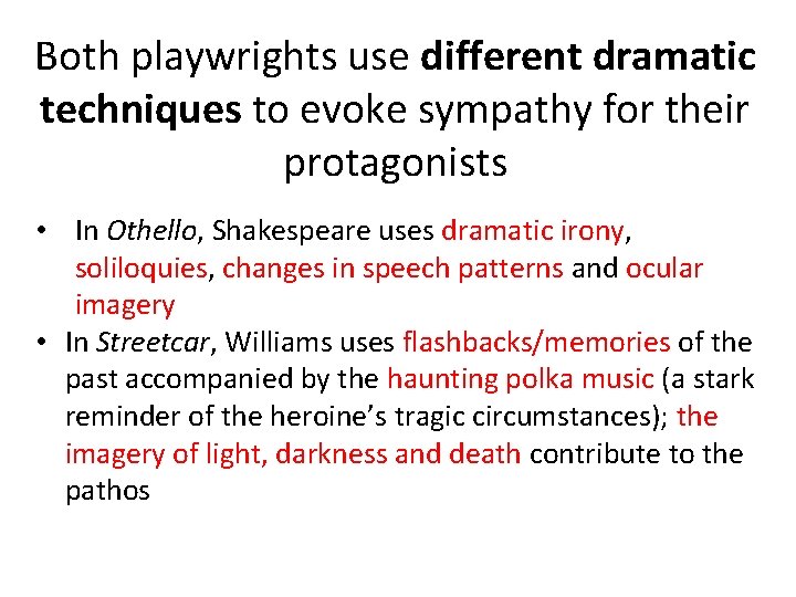 The Notion of Tragedy in A Streetcar Named