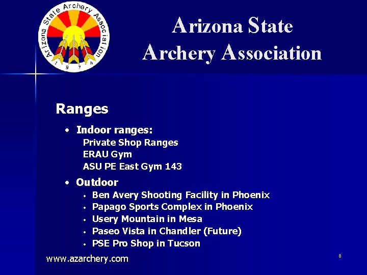 Arizona State Archery Association What is the Arizona